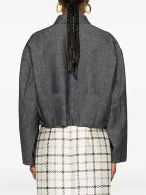 Fendi Embroidered Denim Jacket - Multicolor