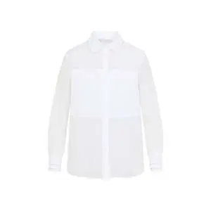 Peserico Organza Shirt With Pointed Collar And Button Fastening