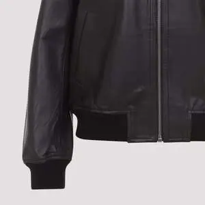 YVES SALOMON Lamb Leather Jacket With Zip Up Front