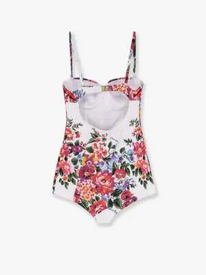 Dolce & Gabbana One-piece Swimsuit With Floral Print - Multicolor