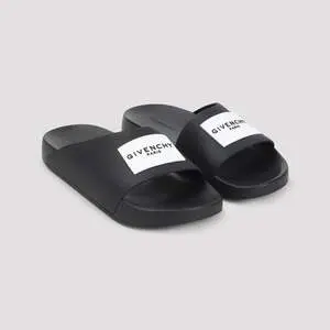 Givenchy Slide Sandals With Contrasting Logo Patch