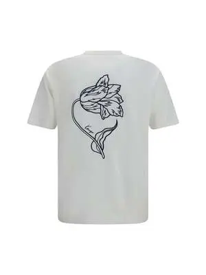 Kenzo Tulip Embroidered Cotton T-shirt
