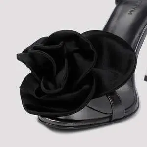Magda Butrym Calf Leather Embellished Stiletto Sandals