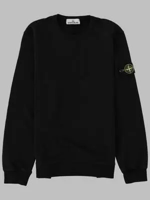 Stone Island Cotton Sweatshirt - Black