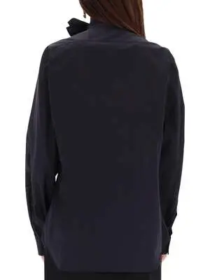 Moschino Cotton Poplin Jacquard Shirt - Black