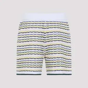 Casablanca Tuck Stitch Bermuda Shorts - Multicolor