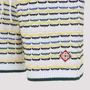 Casablanca Tuck Stitch Bermuda Shorts - Multicolor