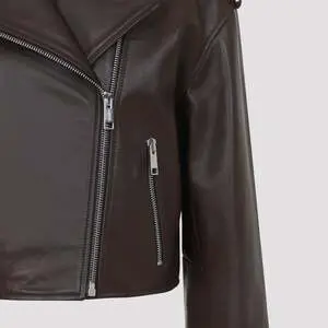 YVES SALOMON Cropped Biker Jacket