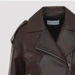 YVES SALOMON Cropped Biker Jacket