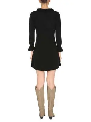 Alberta Ferretti Mini Dress With Ruffle Detail