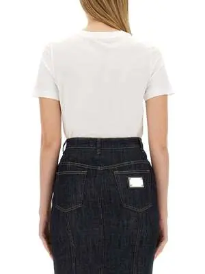 Dolce & Gabbana Logo Patch Cotton T-shirt