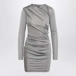 Attico Draped Mini Dress - Gray