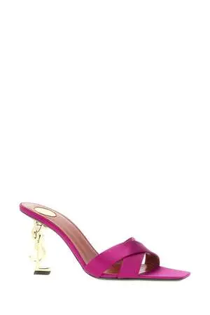 Saint Laurent Embellished Mules - Multicolor