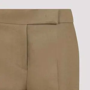 Max Mara Badesse Regular Linen Pants - Brown