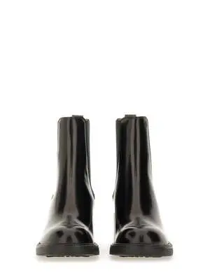 TOD'S Leather Chelsea Boots - Black