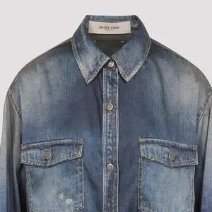 GOLDEN GOOSE Patty Overshirt - Blue