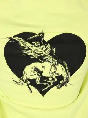 Givenchy Sacred Heart Hoodie With Drawstring - Yellow