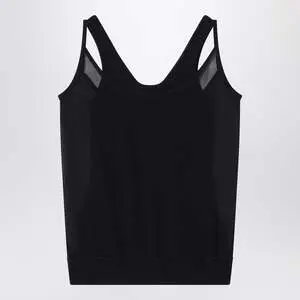 Fendi Viscose Sleeveless Dress With Asymmetrical Hem - Black