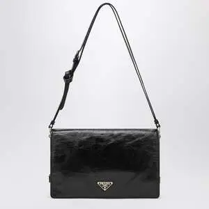 Prada Medium Shoulder Bag In Leather - Black