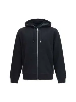 Givenchy Photographic Negative Print Fleece Zip Hoodie - Black