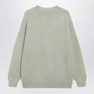 Auralee Light Brushed Mohair-blend Sweater - Green
