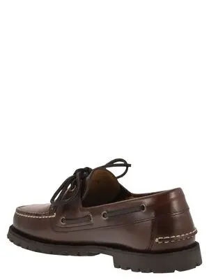 Paraboot Lug Sole Leather Boat Shoes