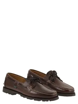 Paraboot Lug Sole Leather Boat Shoes