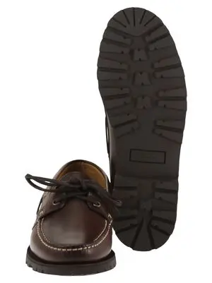 Paraboot Lug Sole Leather Boat Shoes