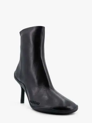 Balenciaga Shibuya Leather Boots With Side Zip