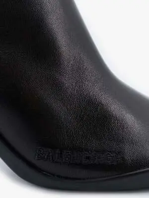 Balenciaga Shibuya Leather Boots With Side Zip