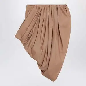 Chloé Cotton Wrap Skirt - Brown