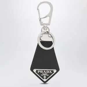 Prada Silver Tone Tech Accessories For Men