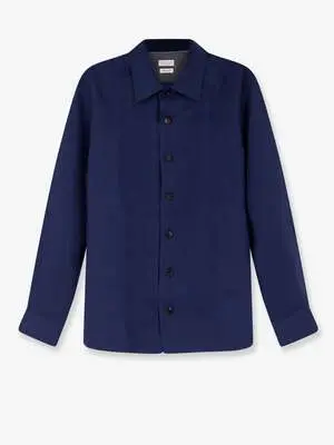 Brunello Cucinelli Easy Fit Linen Shirt - Blue