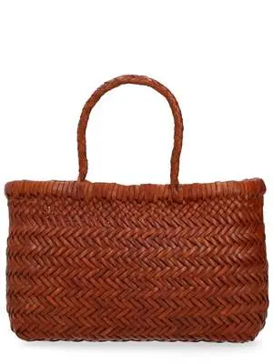 Dragon Diffusion Gora Mini Woven Leather Bag - Brown