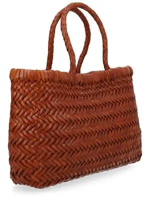 Dragon Diffusion Gora Mini Woven Leather Bag - Brown