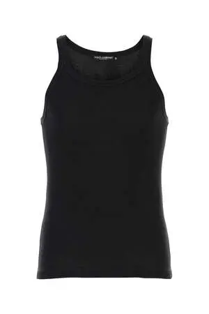 Dolce & Gabbana Cotton Tank Top - Black
