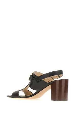 TOD'S Slingback Sandals With Gold Tone Detail