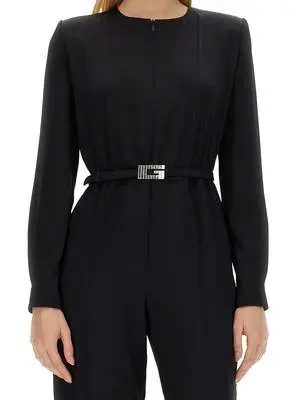 Gucci Viscose Jumpsuit With Belt