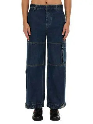 Gucci Denim Cargo Pants - Blue
