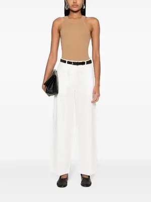 TOTEME Organic Cotton Pleated Trousers