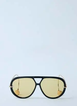 Bottega Veneta Drop Aviator Sunglasses