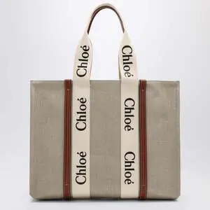 Chloé Woody Tote Bag - Cream