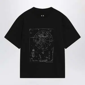 Rick Owens Brad Temple T-shirt In Cotton Jersey /milk - Black