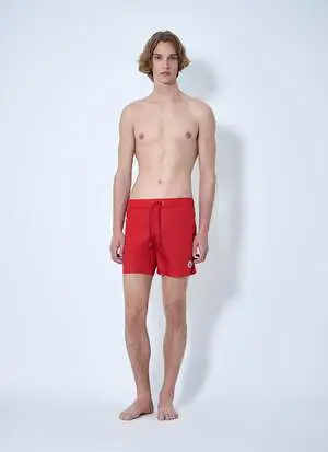 Moncler Nylon Swim Shorts - Red