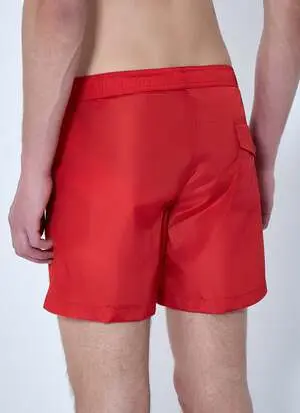 Moncler Nylon Swim Shorts - Red