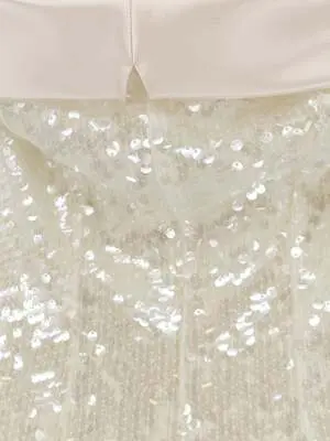 Alberta Ferretti Sequin Embellished Dress - Cream