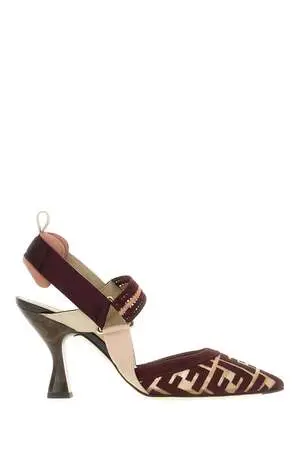 Jacquard Slingback Pumps