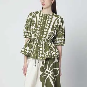 Farm Rio Palermo Printed Cotton Blouse
