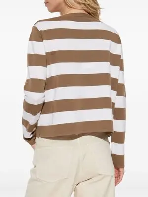 Max Mara Striped Wool Sweater With 1951 Text Design - Multicolor