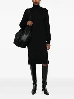 TOTEME Wool Turtle-neck Midi Dress - Multicolor